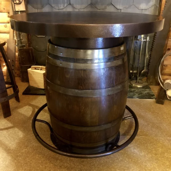 Wine Barrel Table Foot Rest | Oak Barrel Table Foot Rail - The Oak ...