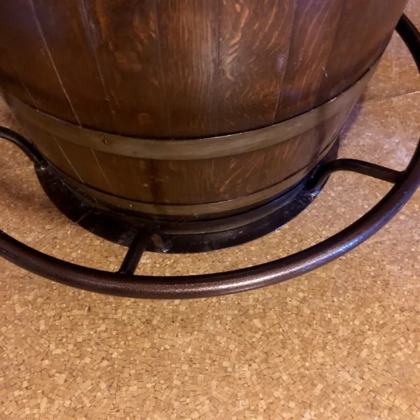 Wine Barrel Table Foot Rest | Oak Barrel Table Foot Rail - The Oak ...