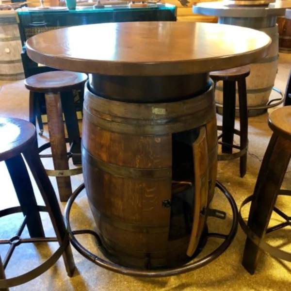 Wine Barrel Table Foot Rest | Oak Barrel Table Foot Rail - The Oak ...