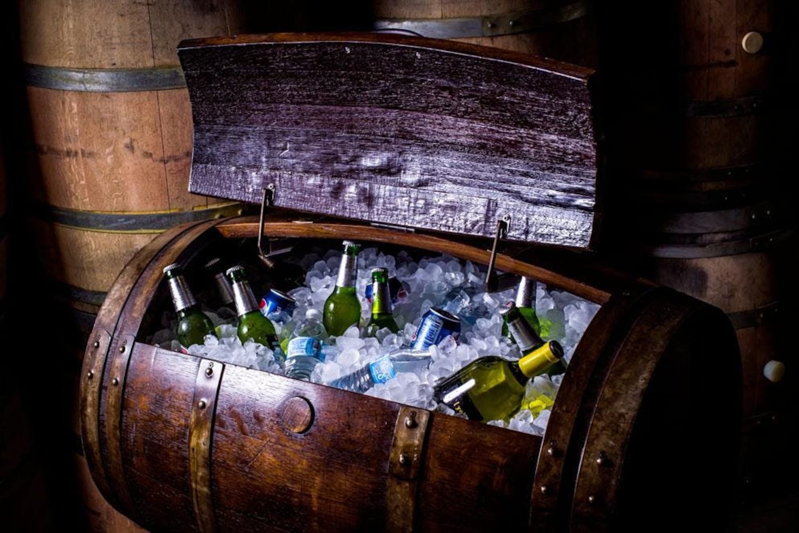 Oak Barrel Ice Box - The Oak Barrel Company